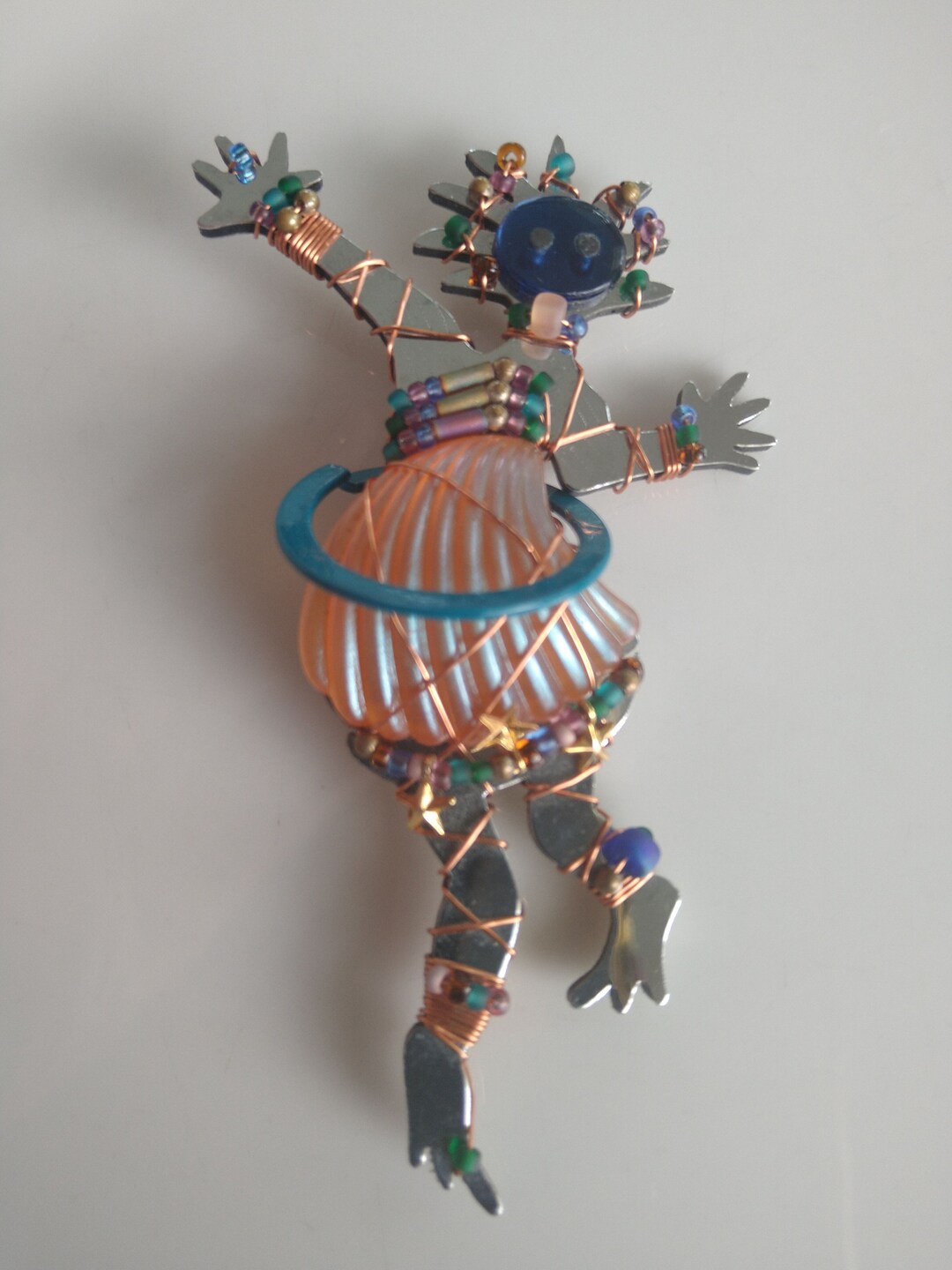 Signed and Dated Liztech 1997 wild Woman Brooch - Etsy