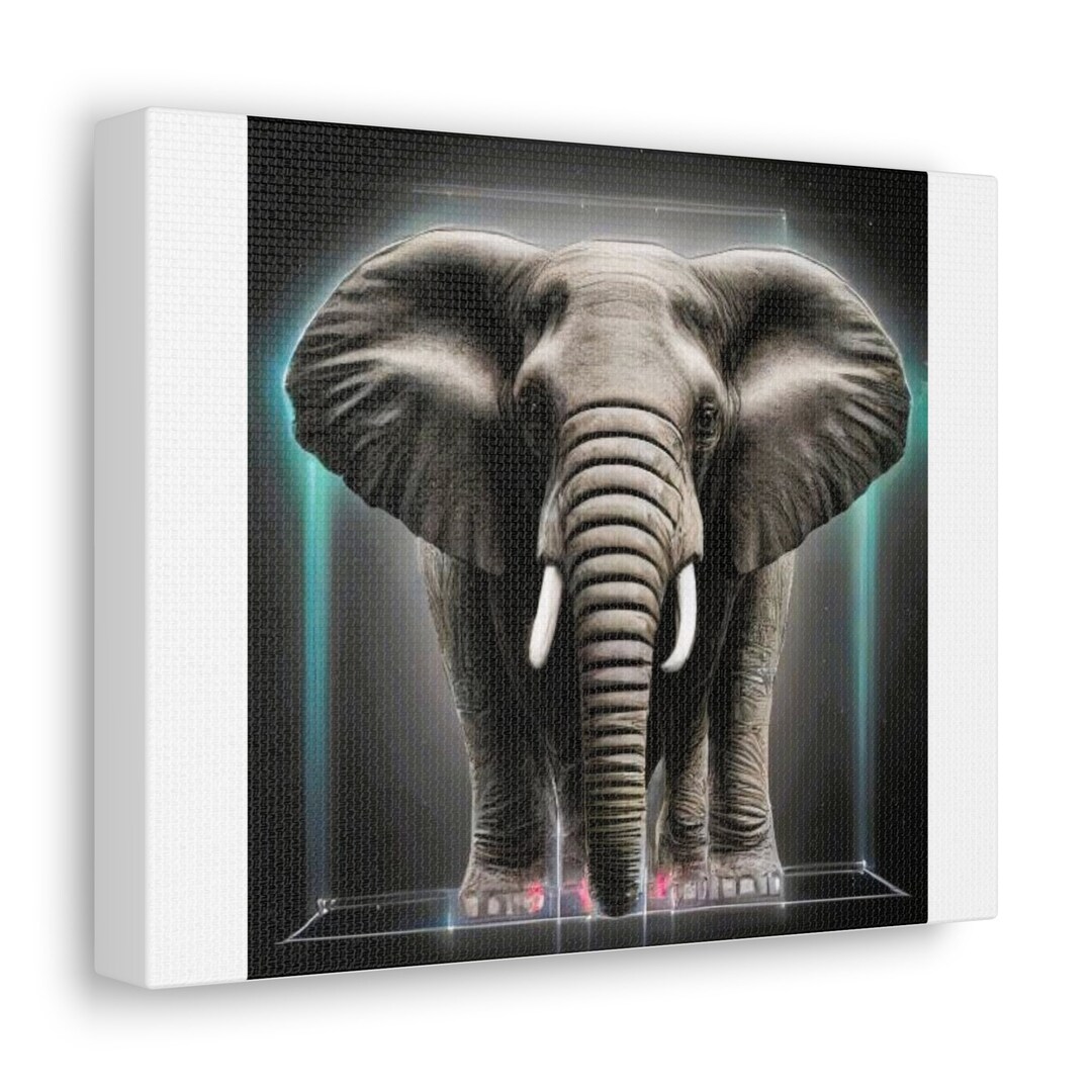 Elephant Canvas Art Elephant Art Elephant Wall Art - Etsy
