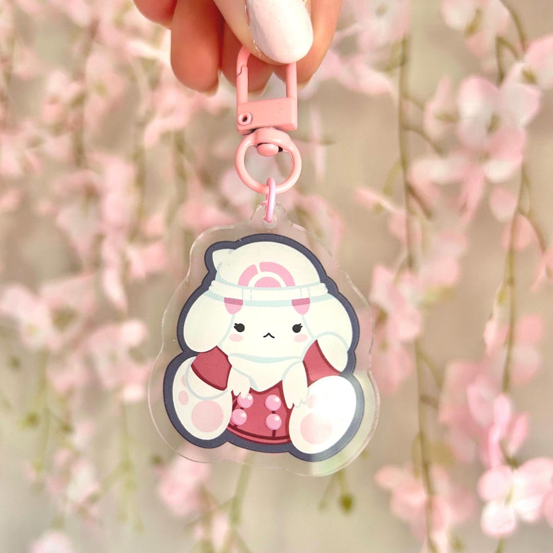 Dawn Bunny Acrylic Keychain | Pokemon Keychain - Etsy