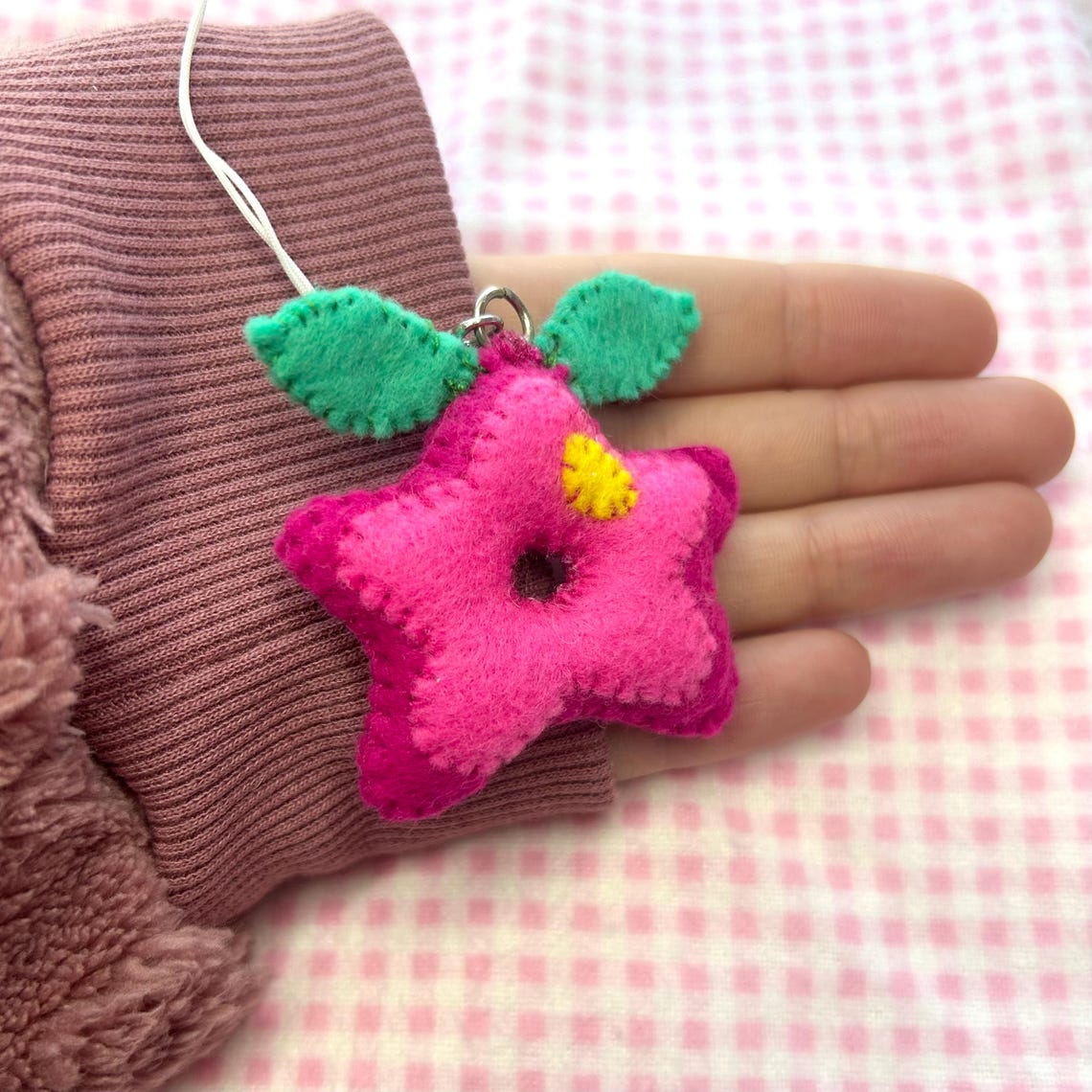 Pink! Stardew Valley Stardrop Felt Plush Keychain | Cozy Game Keychain ...