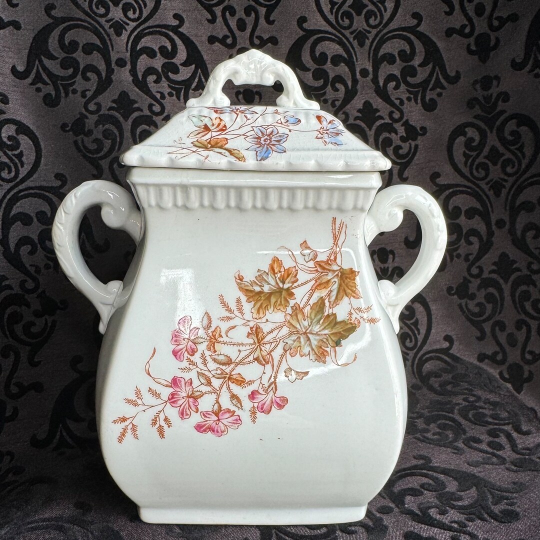 Antique Large Bridgewood & Son Sugar Container With Lid 1800s England ...