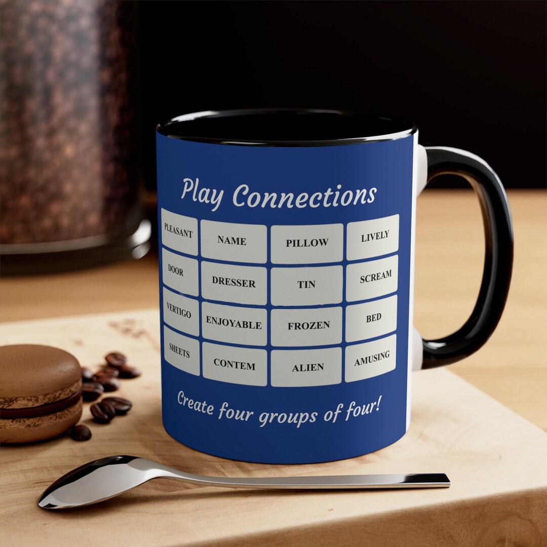 11oz Connections Puzzle Mug With Colored Interior and Handle - Etsy