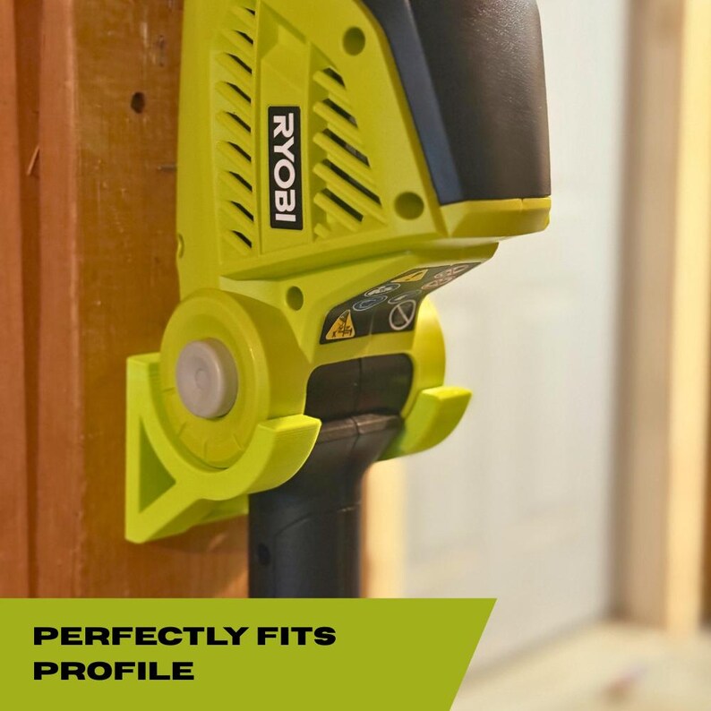 Ryobi 40V Pole Hedge Trimmer Wall Mount - Easy Garage Organization - Etsy