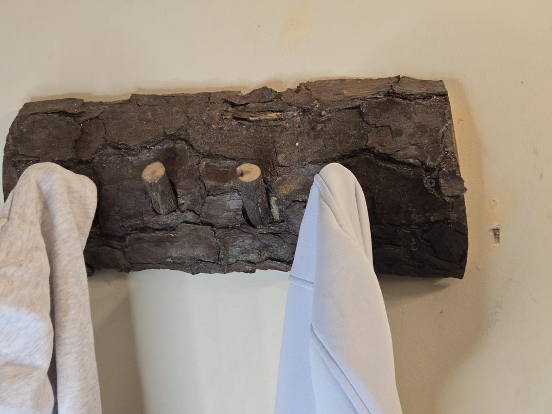 Handmade Live Edge Tree Trunk Wall Coat Rack Unique, Rustic, Quality - Etsy