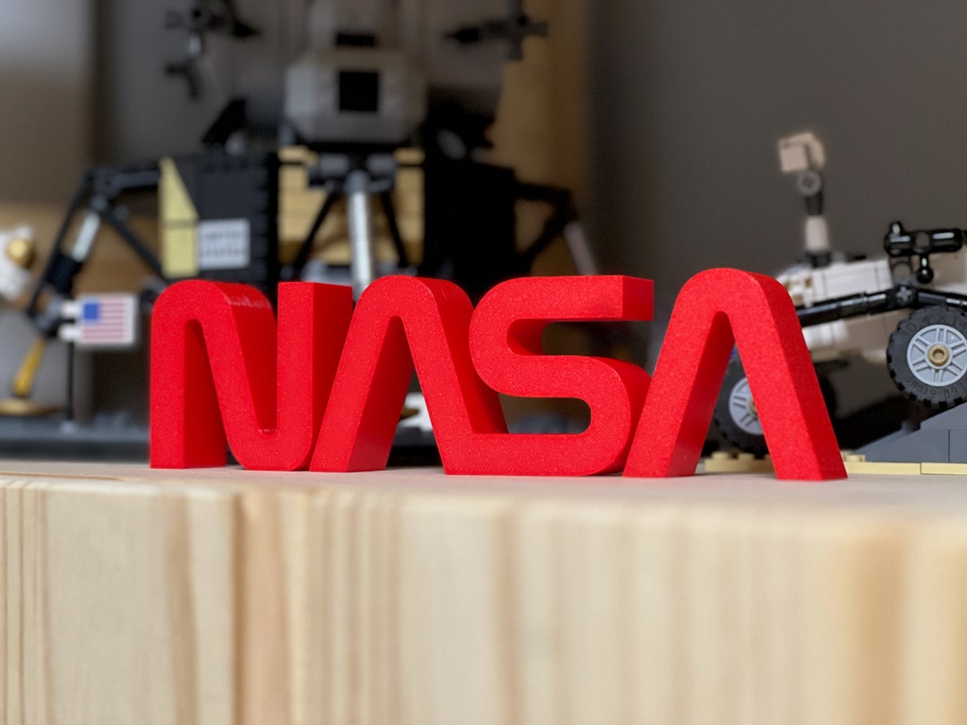 NASA Worm Logo - Desk Display - Etsy