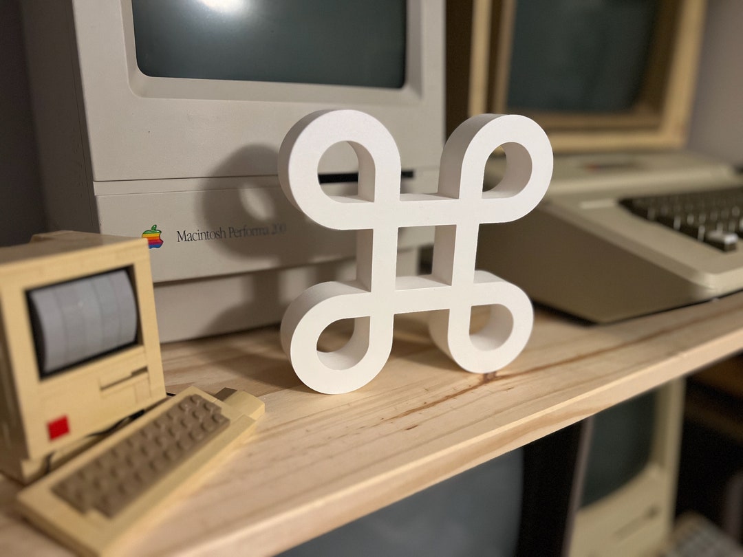 Apple Command Key - Script Logo Desk Display - Etsy
