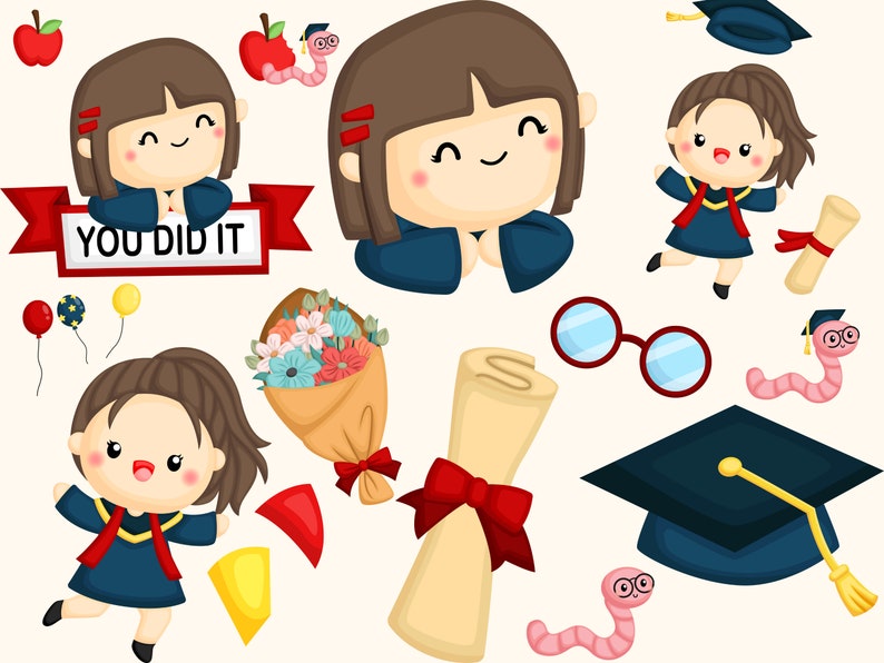 Graduation Girl Clipart Png, Graduation Day Clipart, Toga, Graduate ...