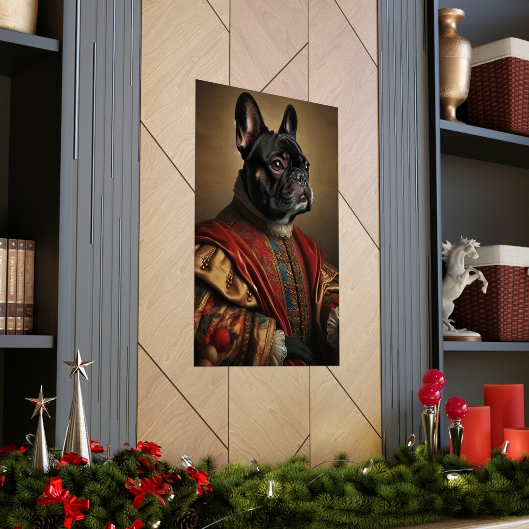 French Bulldog Renaissance Command: Best Gift for Frenchie & Art Lovers ...