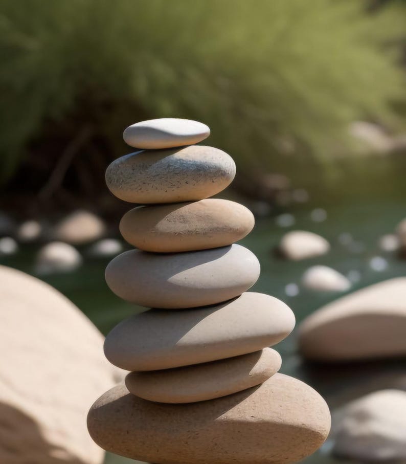 Carefully Curated 7-stone Loose River Rock Stacking Cairn Set – 3-4 ...