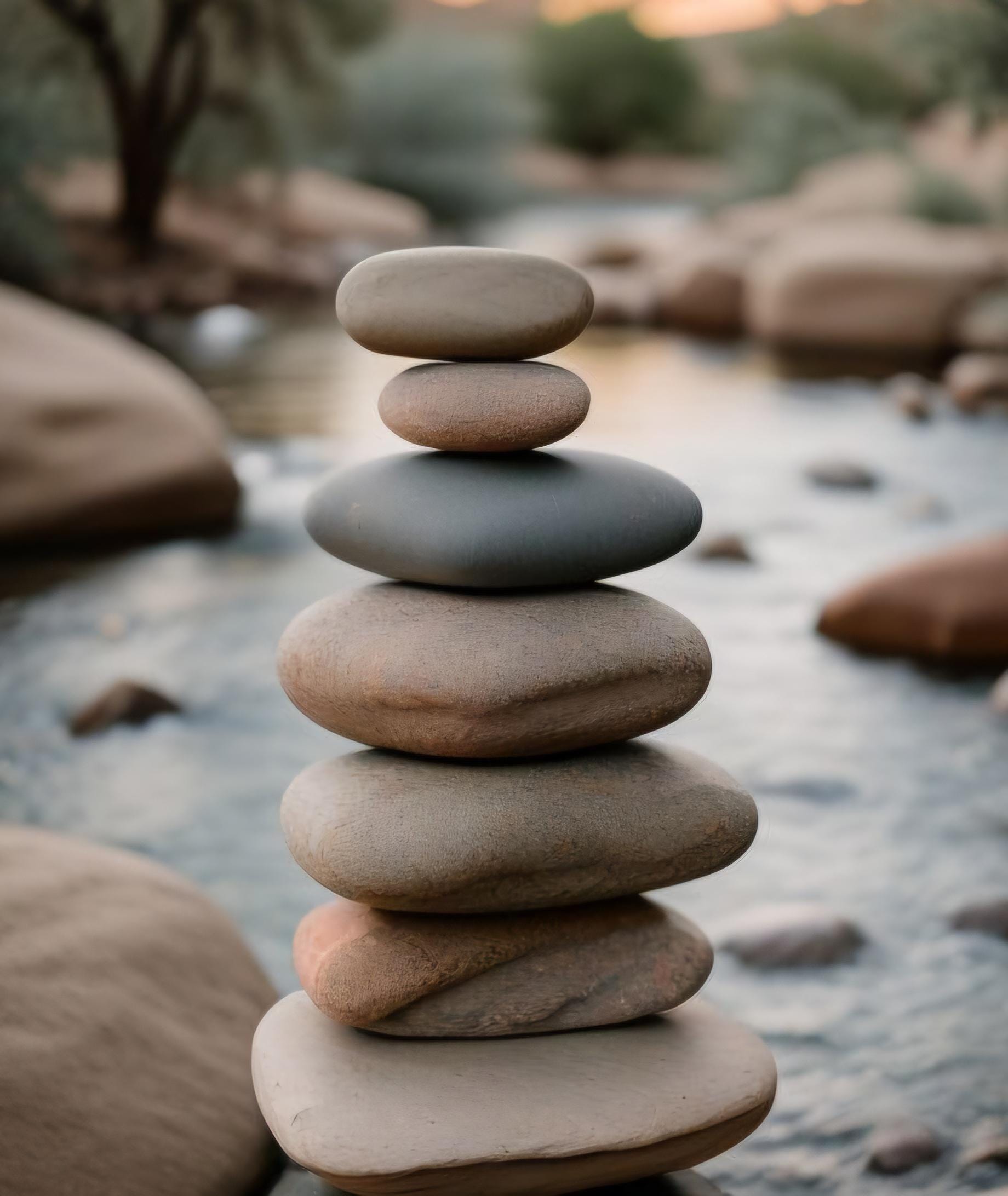 Carefully Curated 7-stone Loose River Rock Stacking Cairn Set – 3-4 ...