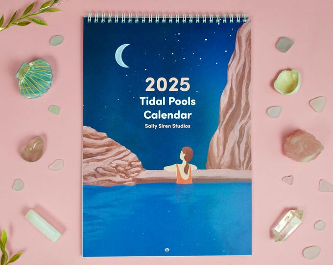 Wild Swimming Tidal Pools A4 Wall Calendar 2025 - Etsy UK