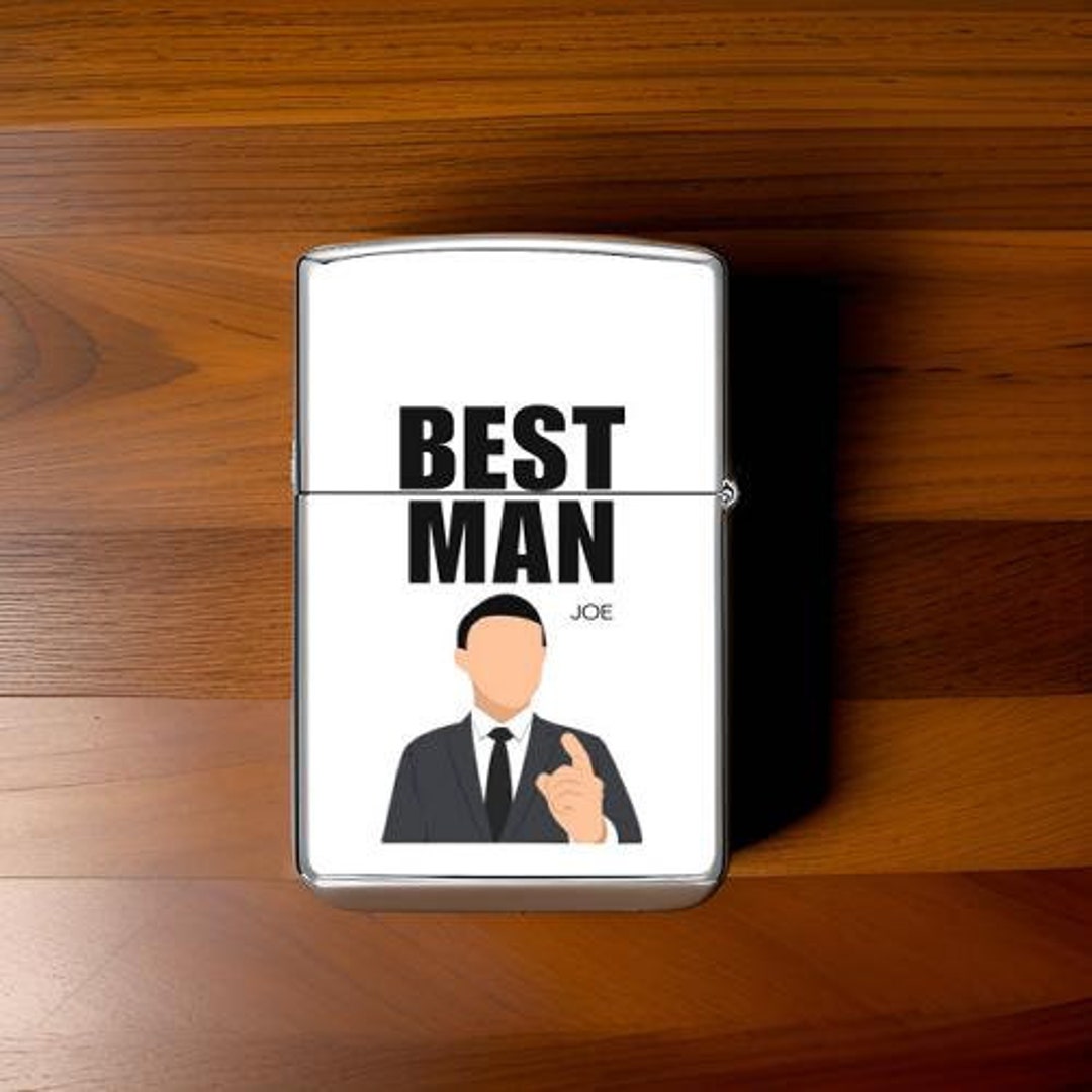 Fully Customizable Groomsmen Best Man Lighter Case, Father of the Groom ...