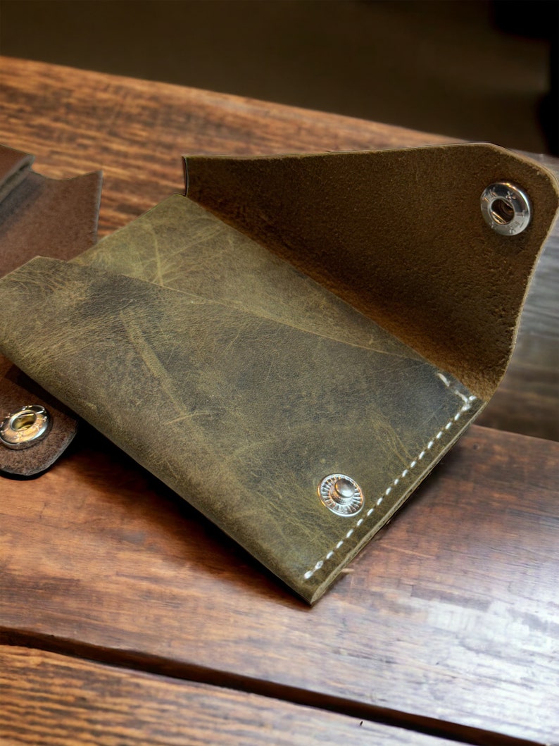 Personalized Leather Card Holder Custom Leather Business Card Holder ...