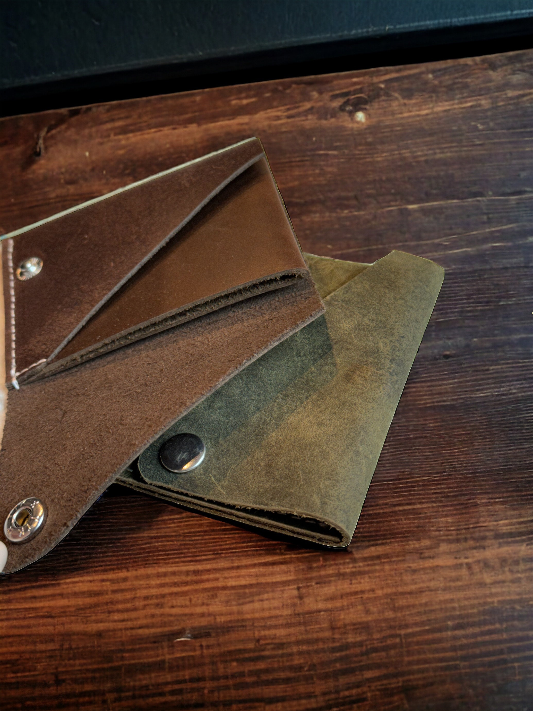 Personalized Leather Card Holder Custom Leather Business Card Holder ...