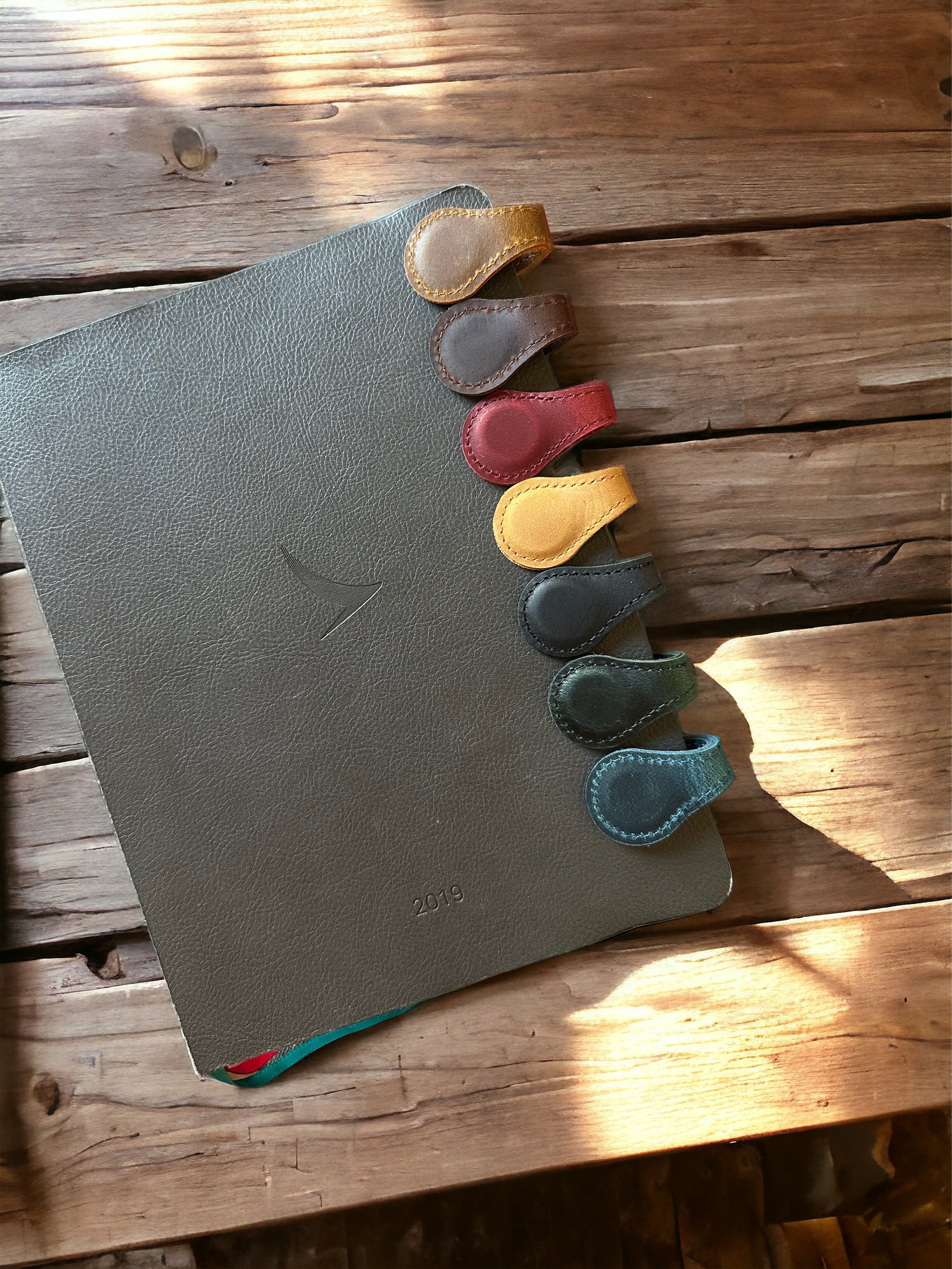 Personalized Leather Magnetic Bookmark Reader Gift Custom Bookmark ...