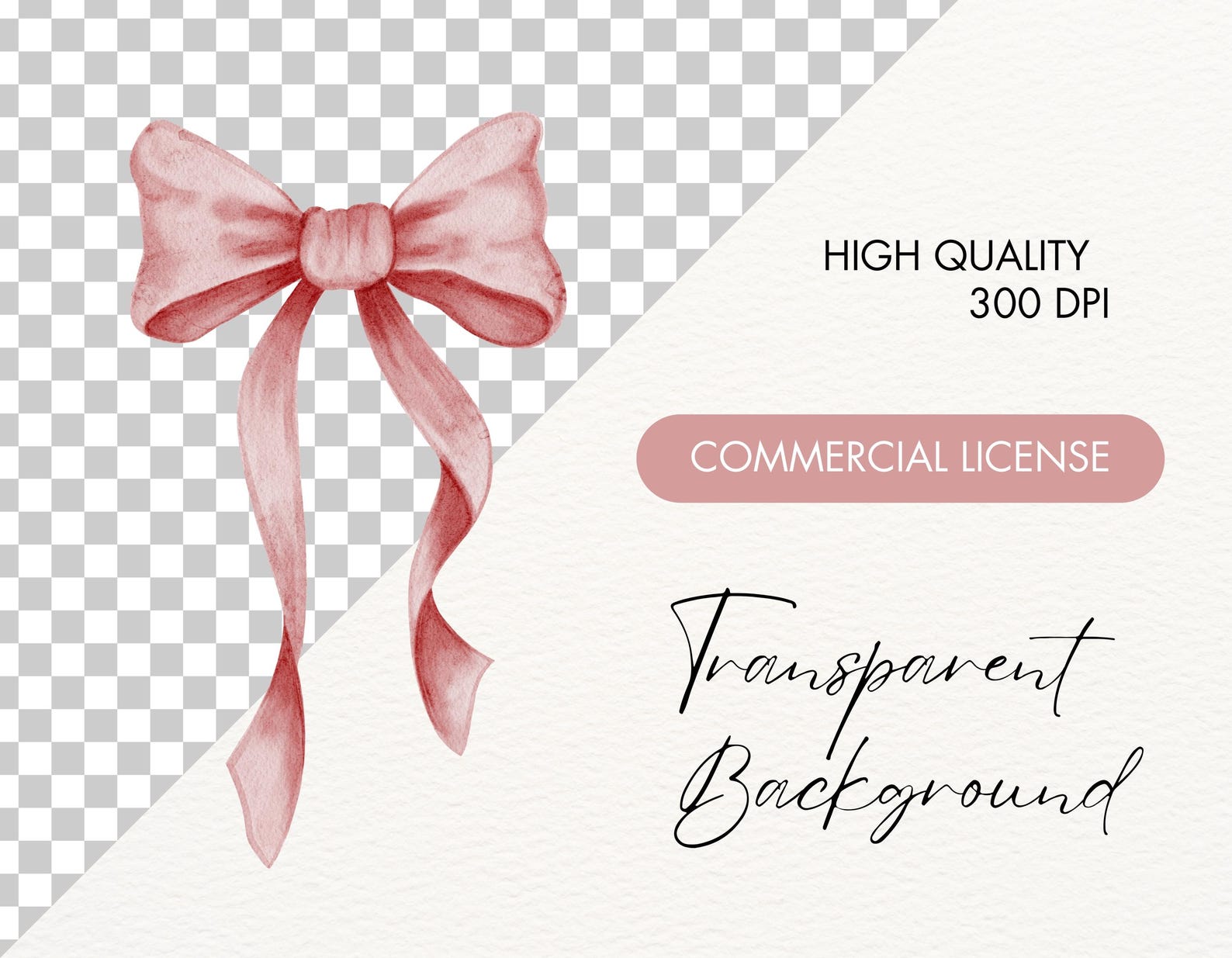 Watercolor Bows PNG Clipart Pink Ribbon Bows Clipart for Baby Shower ...