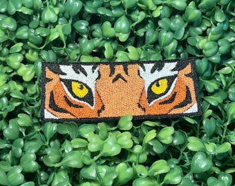 Tiger Patch / Tigers Head Patch / Sew or Iron on Embroidered Tiger ...