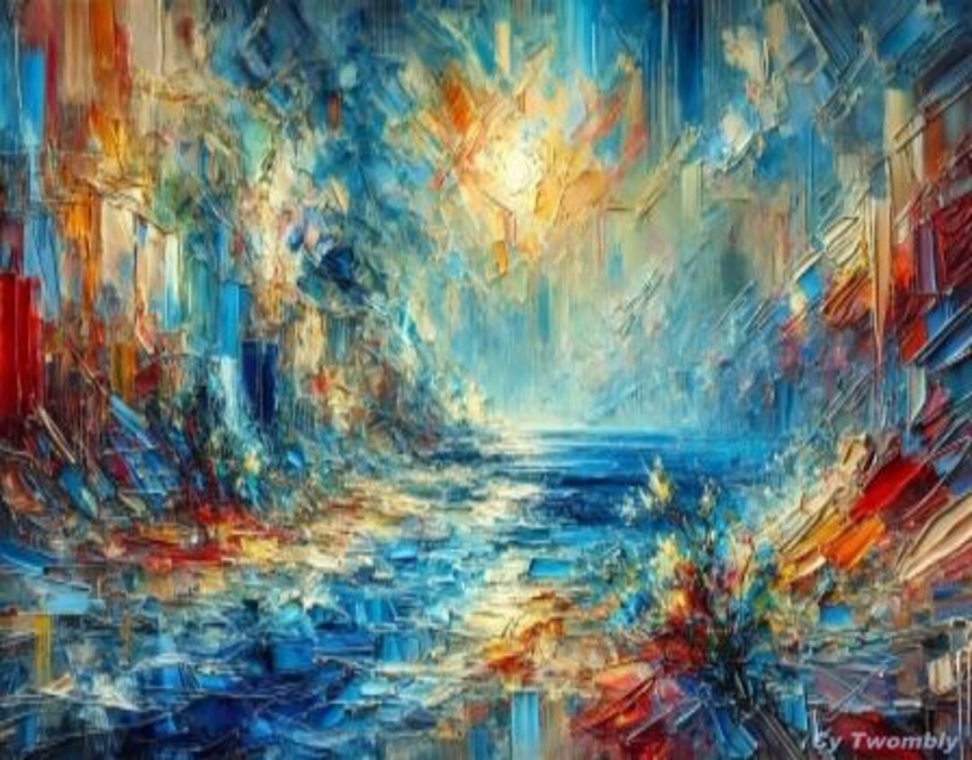 Cy Twombly - Flamme Azur Digital Abstract Artwork | Lyrical ...