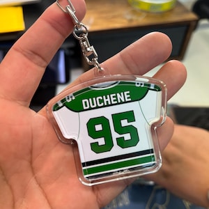 Dallas Stars Keychains, Customizable Stars Jersey Keychain, Custom ...
