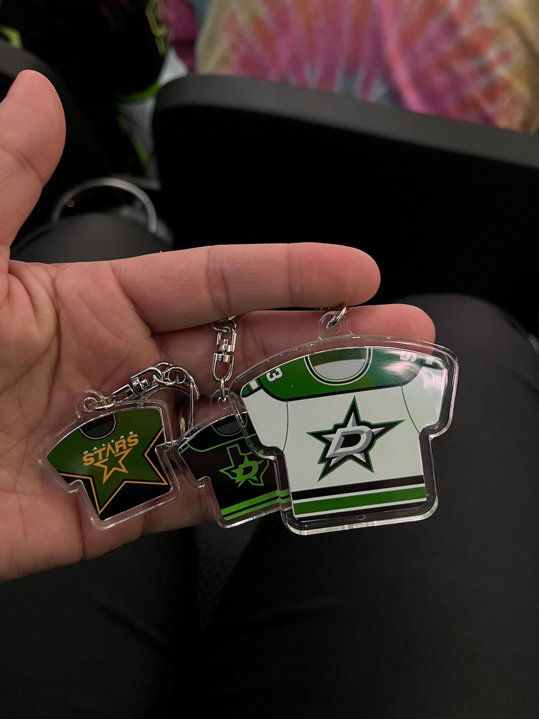 Dallas Stars Keychains, Customizable Stars Jersey Keychain, Custom ...