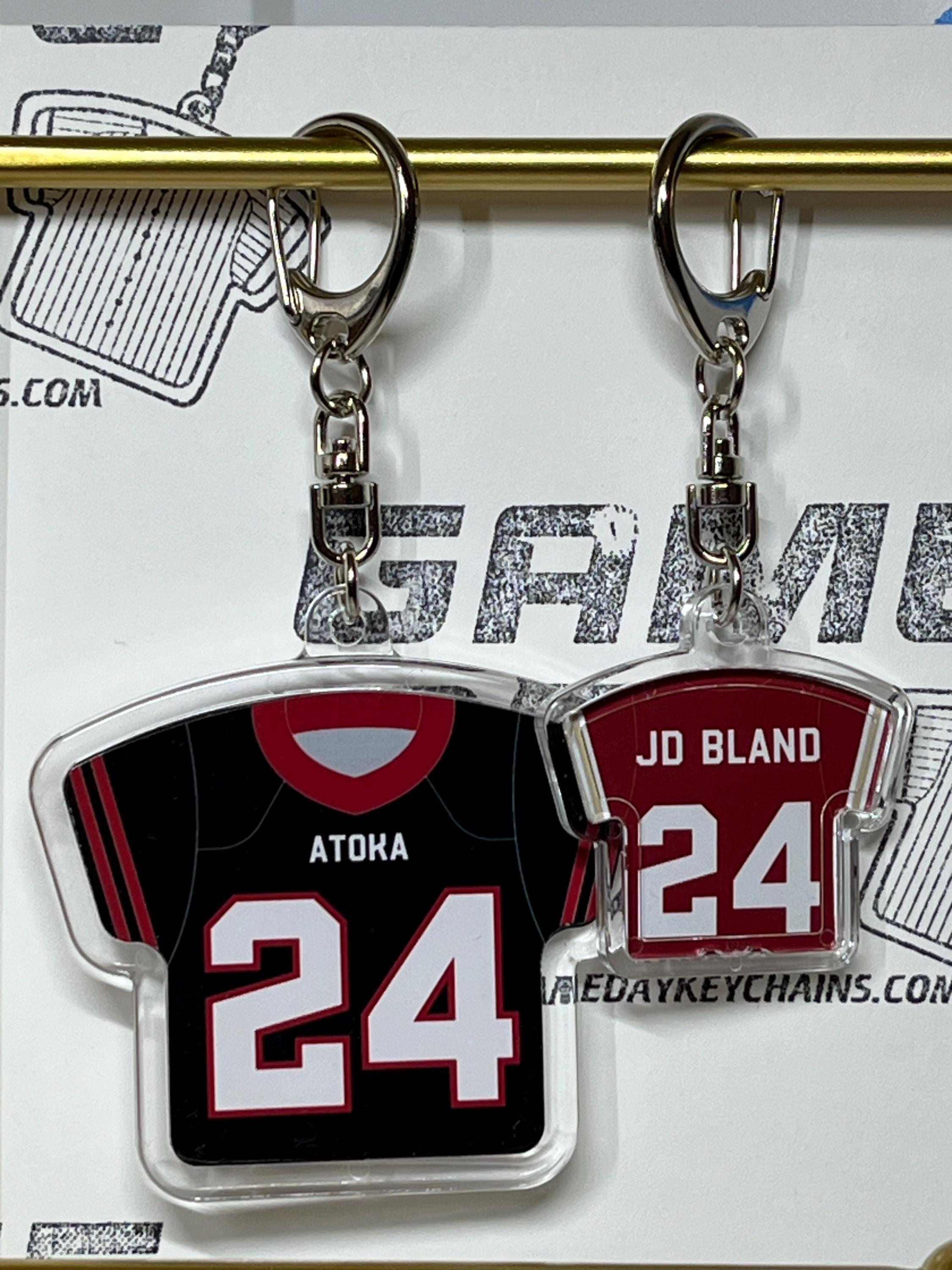 PERSONALIZED GAMEDAY KEYCHAINS, Personalized Jersey Football Keychains ...