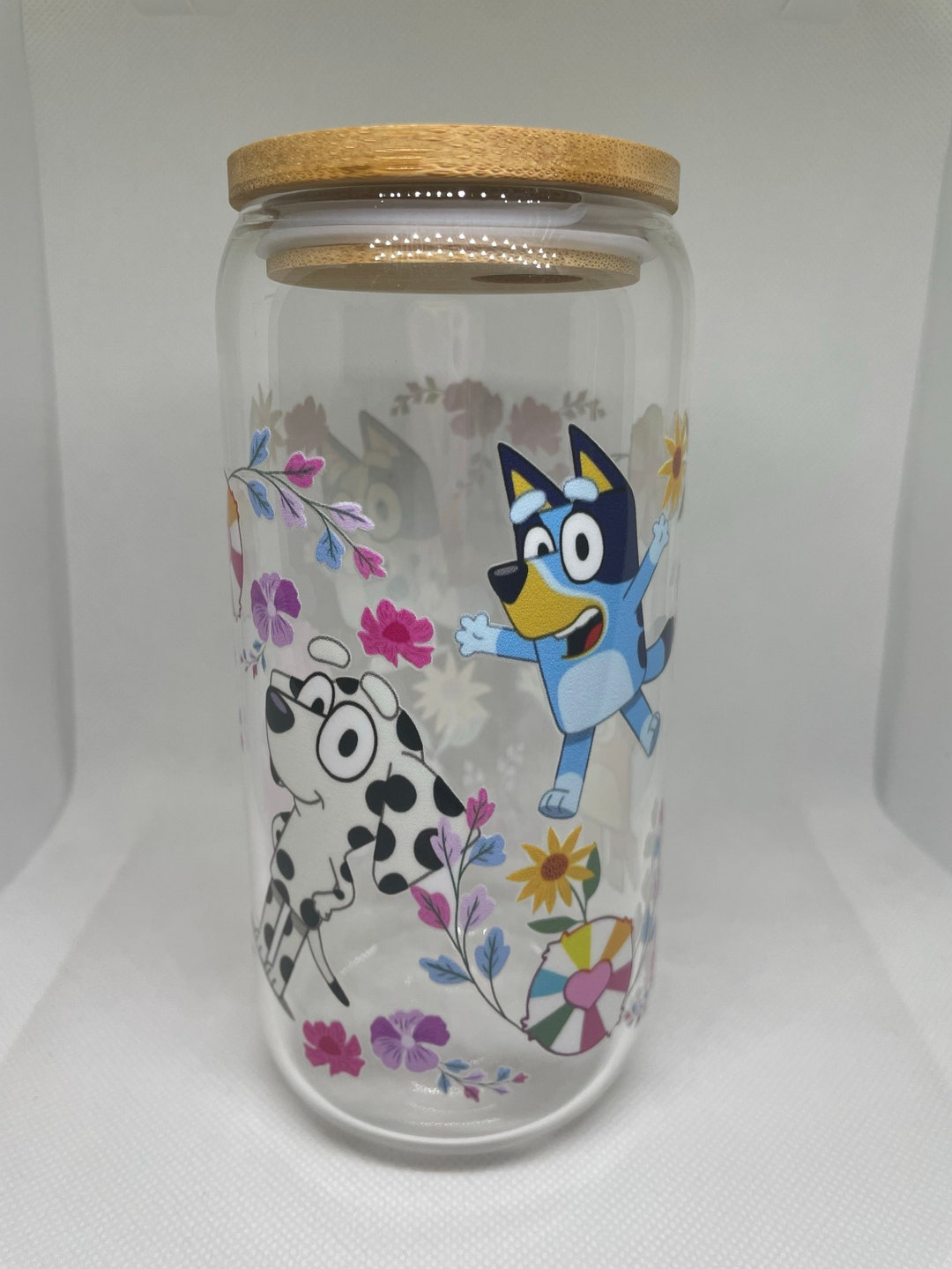 Libby Glass Bluey Theme - Etsy