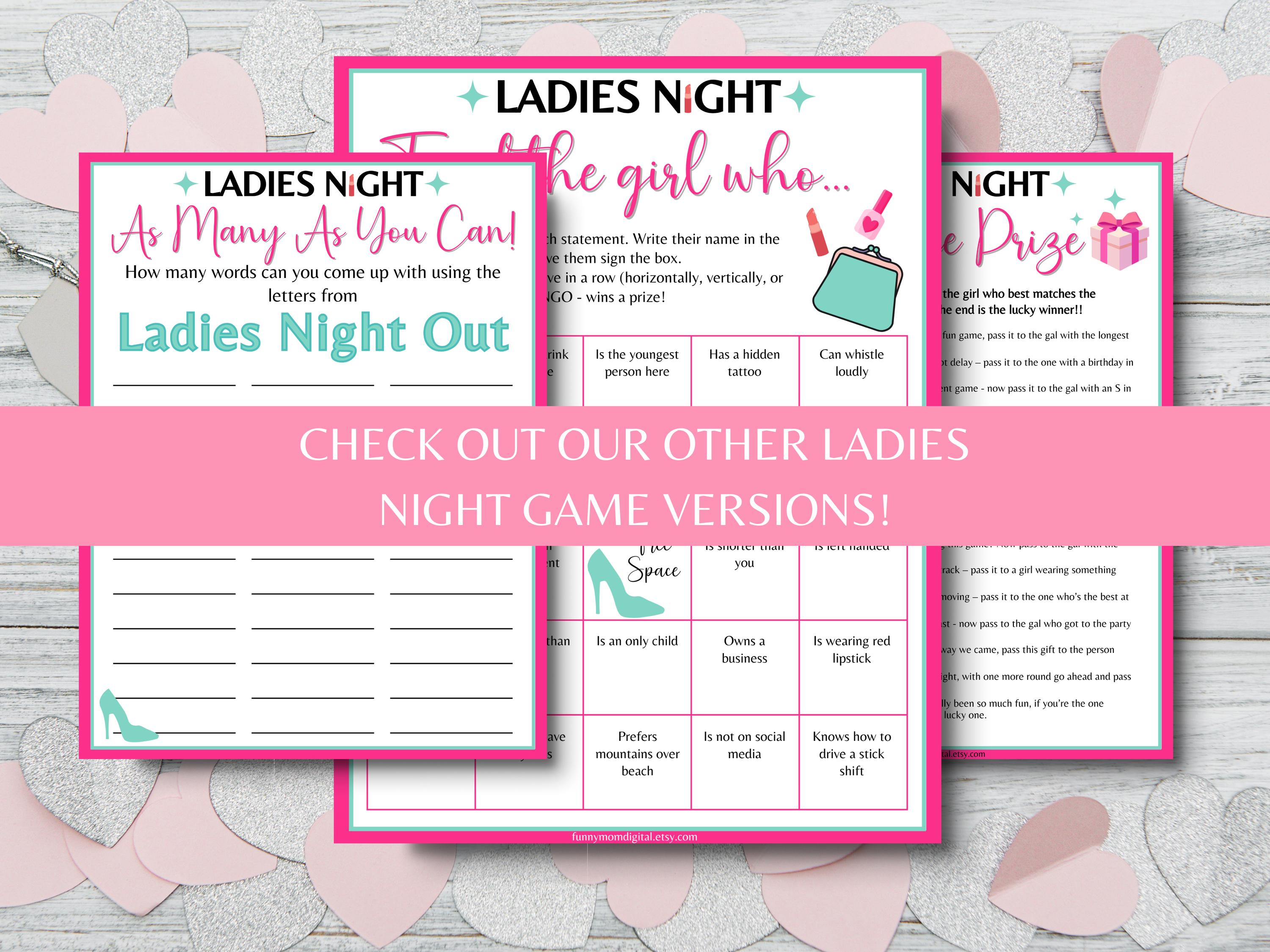 Galentines Day Games Printable Fun Girls Night Out Game, Find the Guest ...
