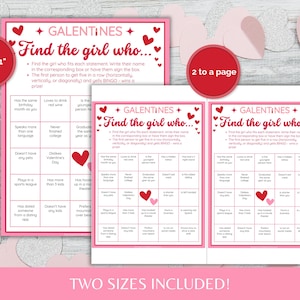 Galentines Day Games Printable Fun Girls Night Out Game, Find the Guest ...