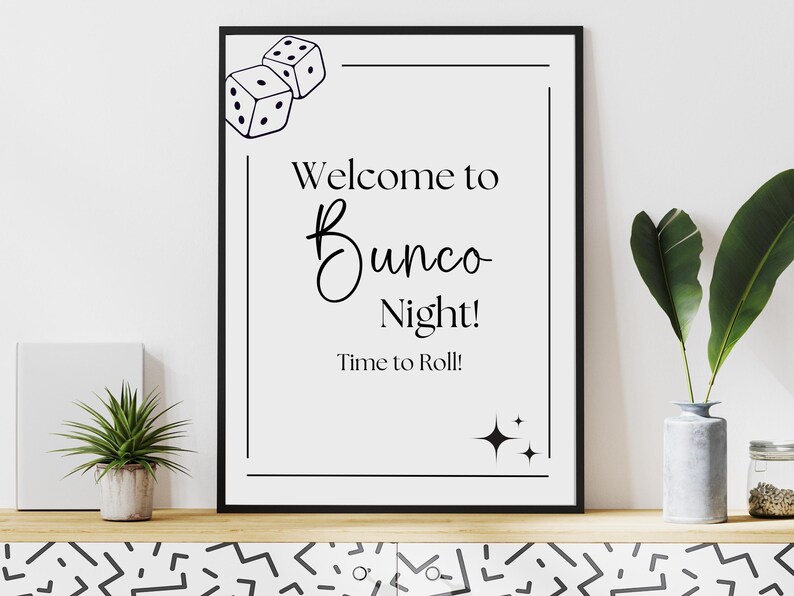 Minimalist BUNCO Printable Bundle, Ladies Night Bunco Scoresheet Bunco ...