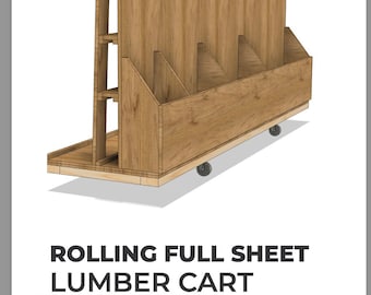 Lumber Cart Shop Storage Digital Plans - Etsy