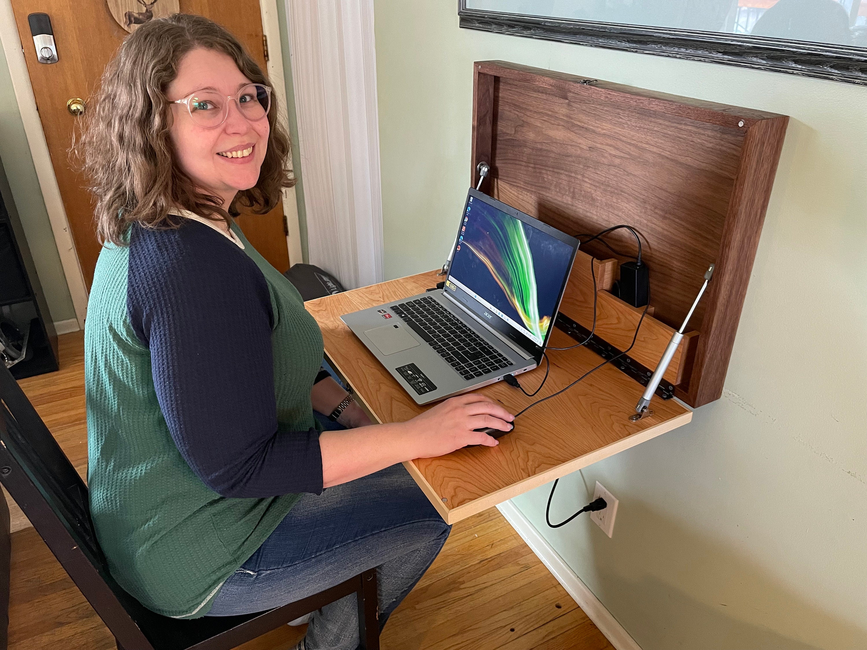 Folding Wall-mount Laptop Desk (DIGITAL PLANS ONLY) - Etsy