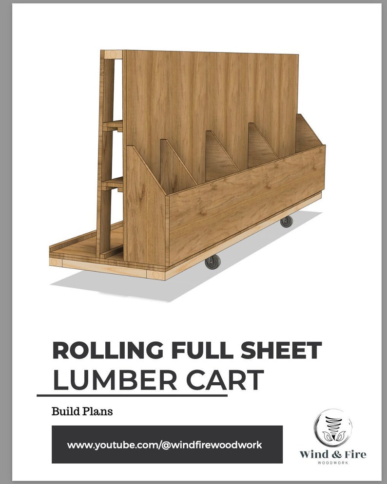 Rolling Lumber Cart (digital Plans) - Etsy