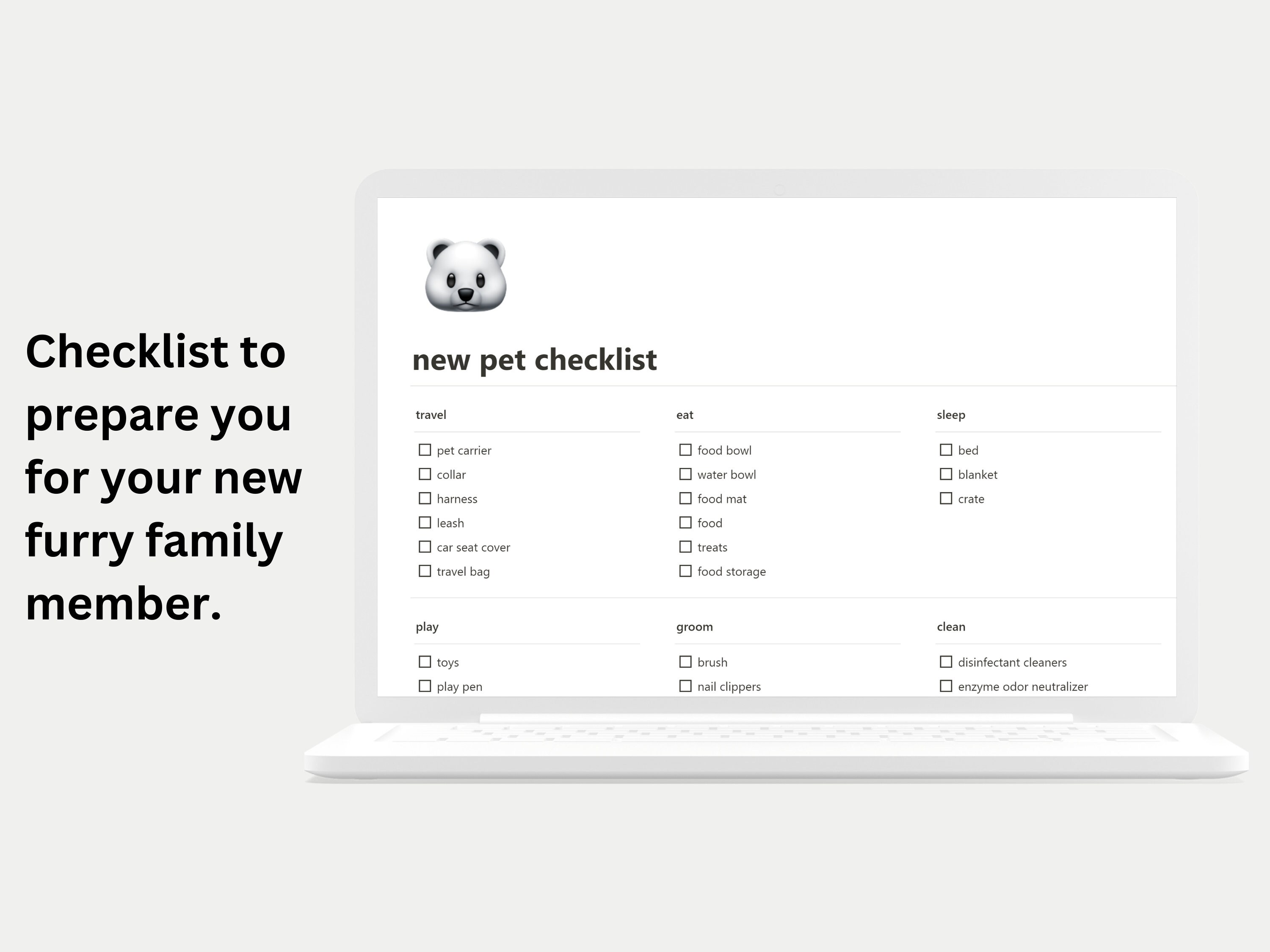 Aesthetic, Minimalist Pet Dashboard Notion Template, Pet Care Planner ...