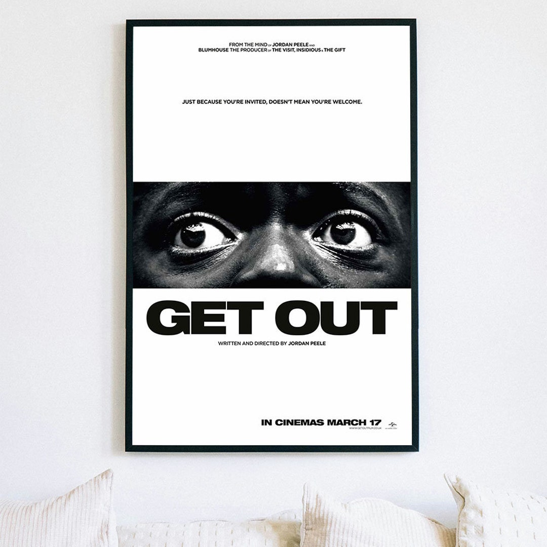 Get Out 2017 Movie Poster, Movie Canvas, Wall Art, Poster Unframed ...