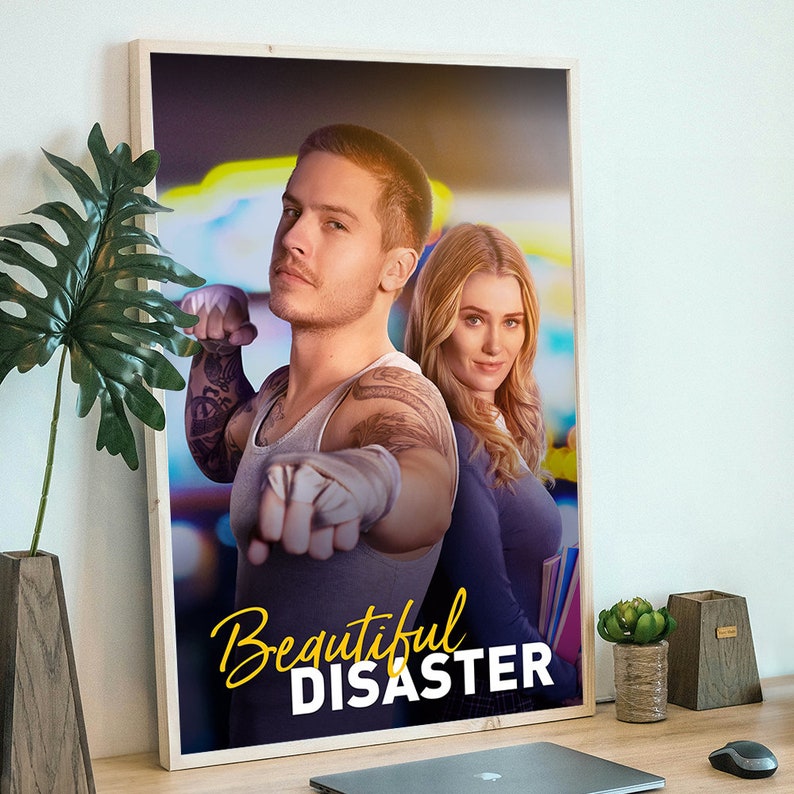 Beautiful Disaster 2023 Movie Poster, Movie Canvas, Wall Art, Poster ...
