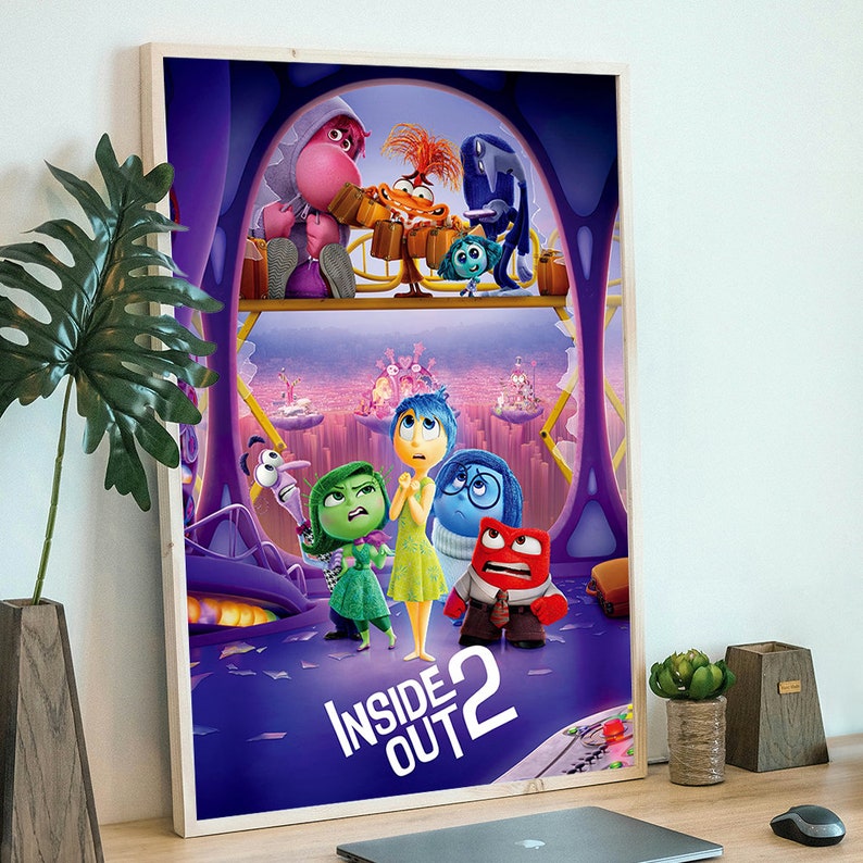 Inside Out Movie Poster, Movie Canvas, Wall Art Collection, Poster ...