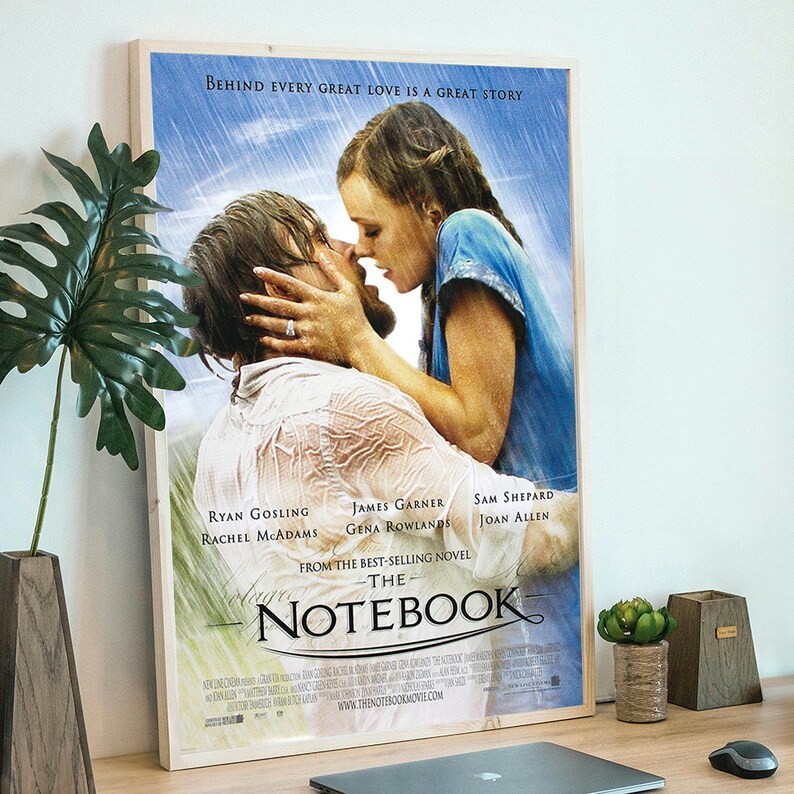 The Notebook 2004 Movie Poster, Movie Canvas, Wall Art, Poster Unframed ...