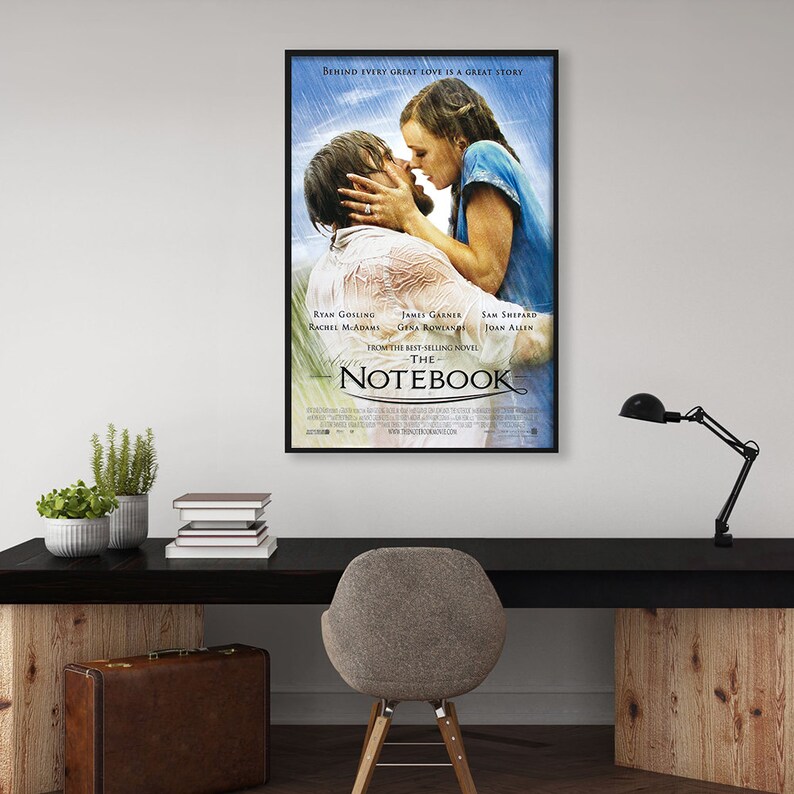 The Notebook 2004 Movie Poster, Movie Canvas, Wall Art, Poster Unframed ...