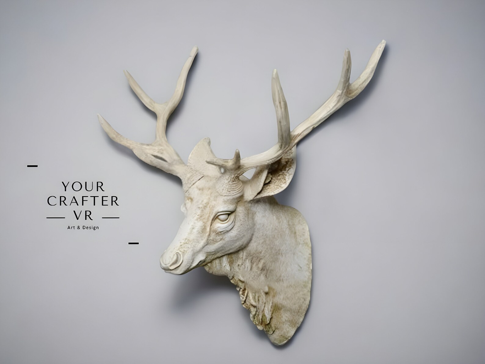 Deer Head, Antique Resin Deer Head, Deer Sculpture, Animal Statue, Wall ...