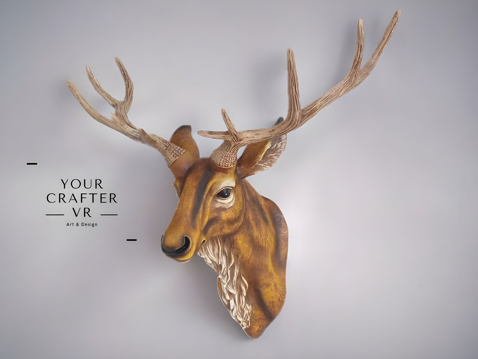 Deer Head, Antique Resin Deer Head, Deer Sculpture, Animal Statue, Wall ...