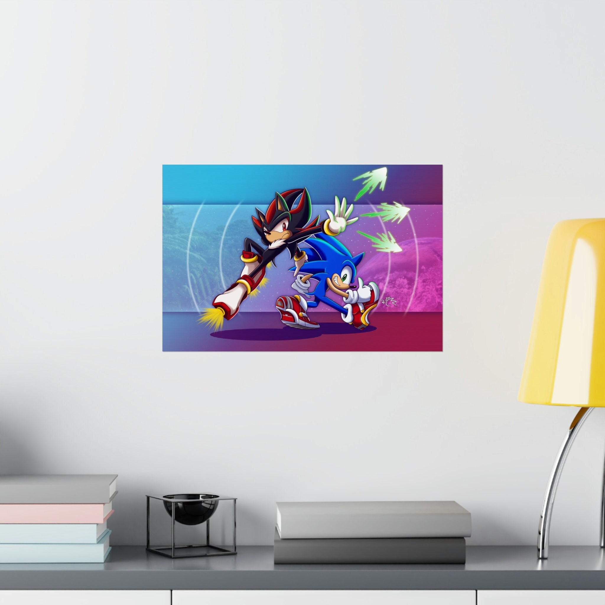 Sonic and Shadow (sonic Adventure 2) - Matte Poster Print - Etsy