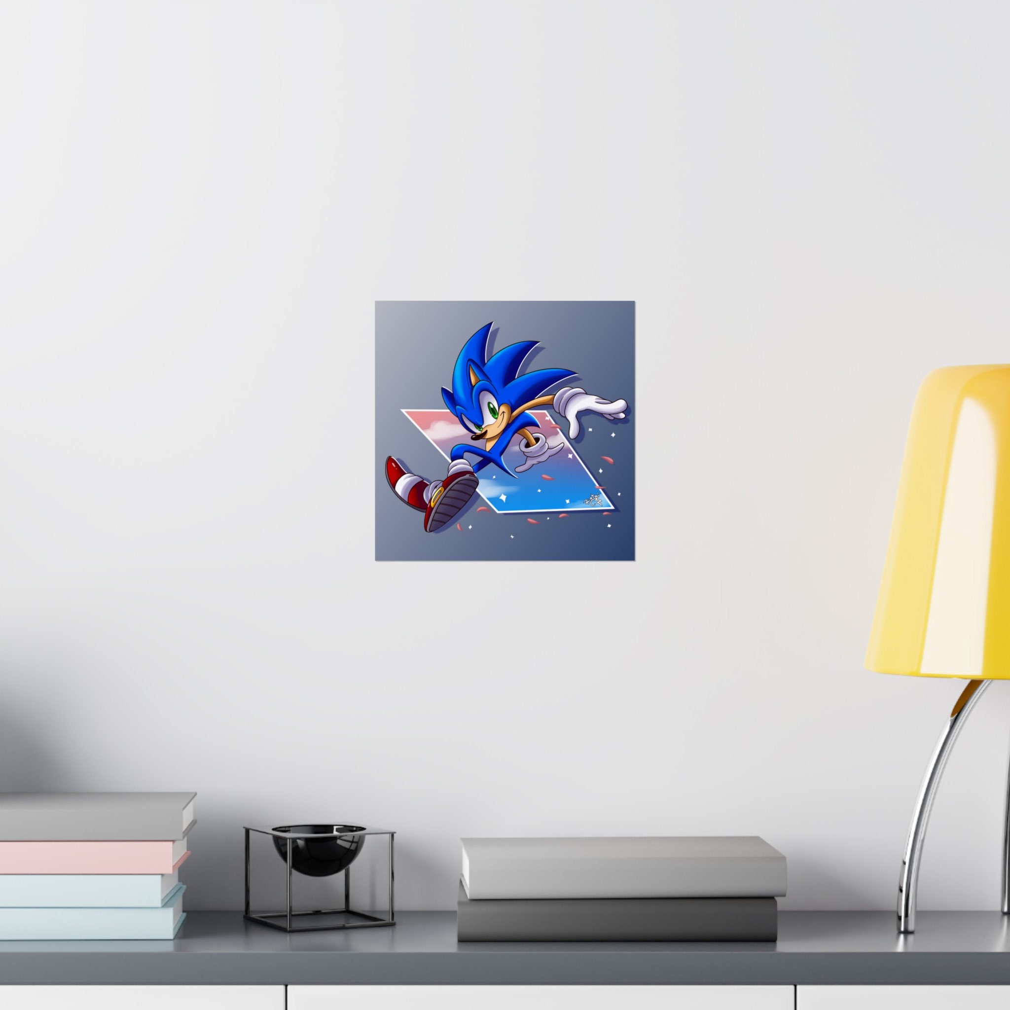 Sonic the Hedgehog - 10"x10" Matte Poster - Etsy