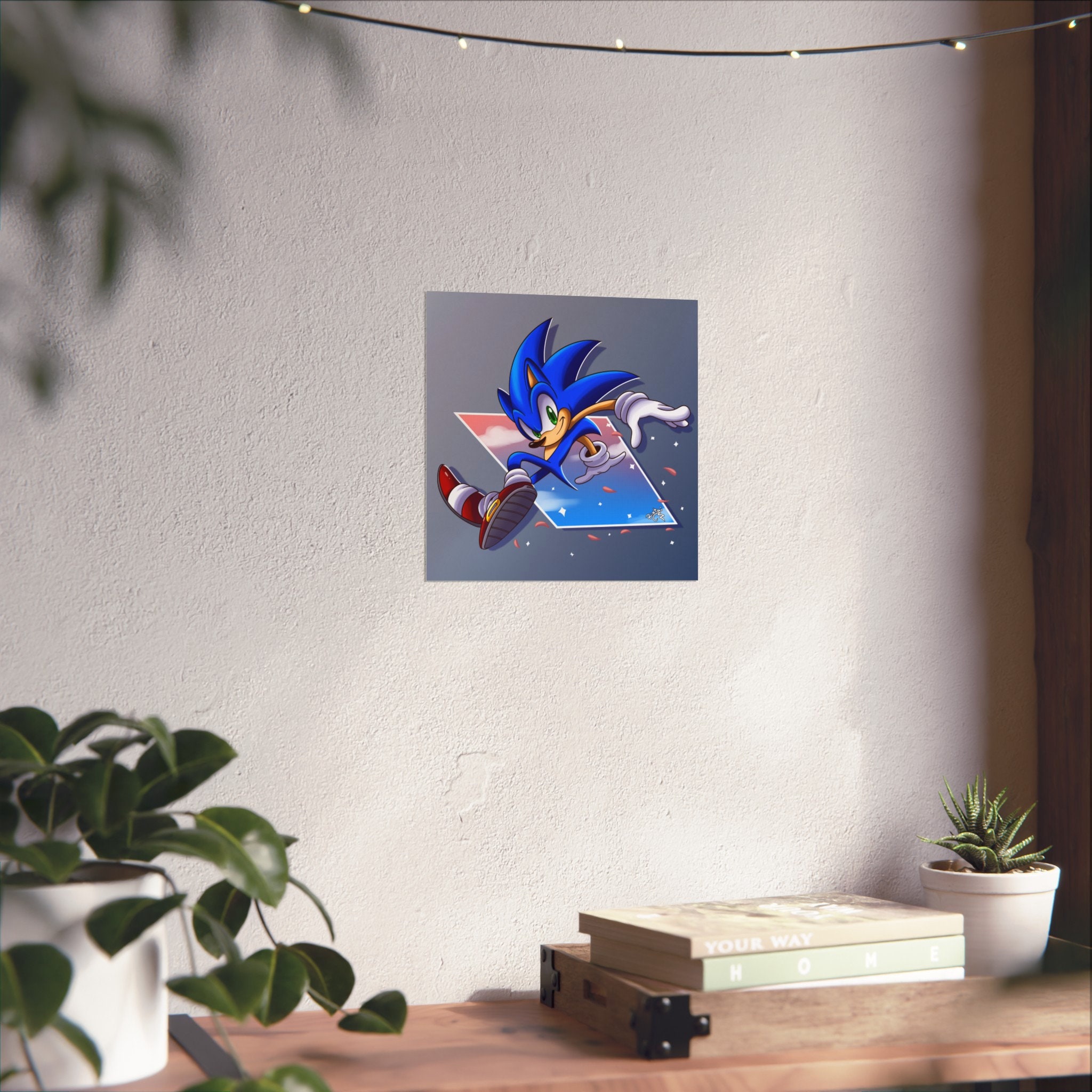 Sonic the Hedgehog - 10"x10" Matte Poster - Etsy