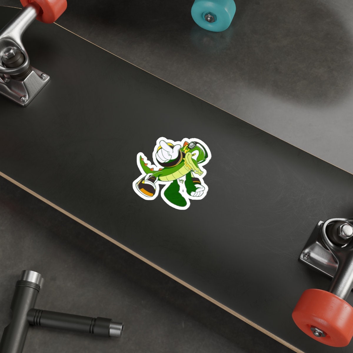 Vector the Crocodile (sonic Riders Style) - Die-cut Sticker - Etsy