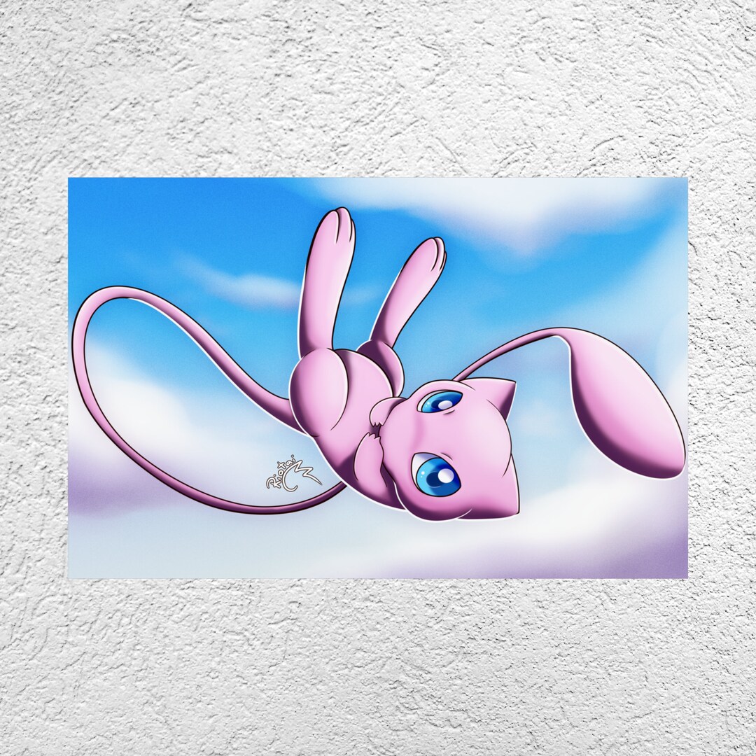 Mew in the Sky! - 17"x11" Matte Poster Print - Etsy
