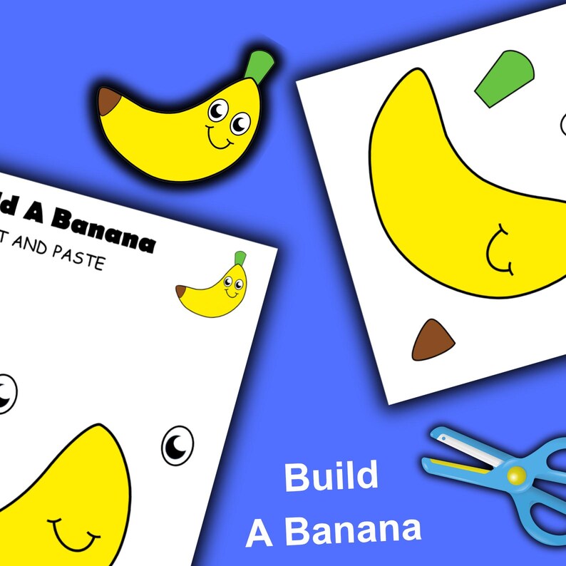 Banana Craft Template, Fruit Craft Activities, Bulletin Board, Coloring ...