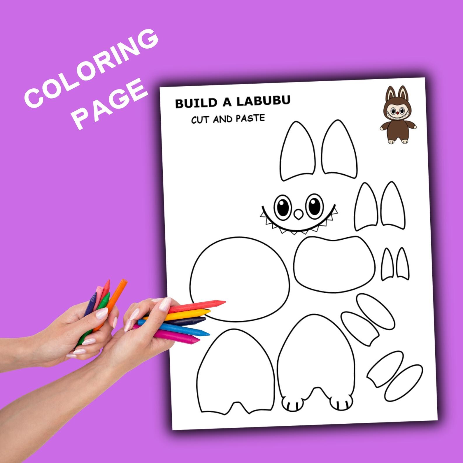 Labubu Craft, Labubu Vector Digital, Super Cute Monsters, Craft for ...