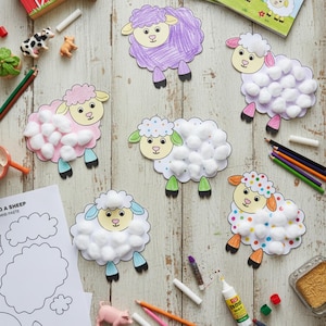 Sheep Cut-and-paste Activity | Farm Animal | Preschool Printable | Fine ...