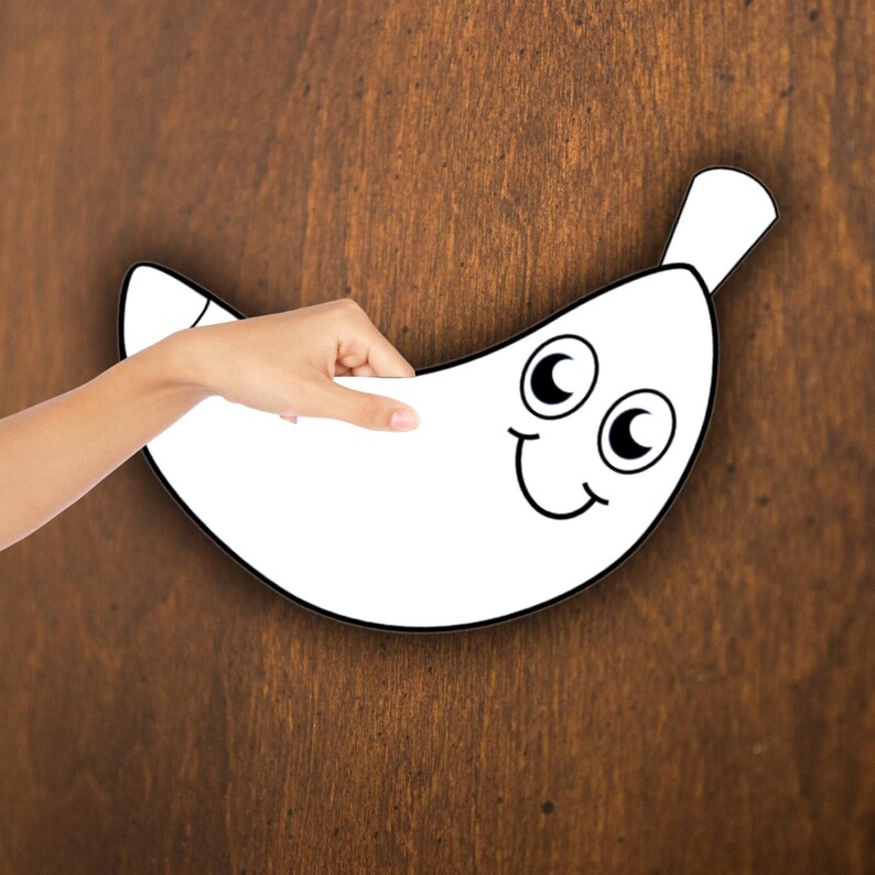 Banana Craft Template, Fruit Craft Activities, Bulletin Board, Coloring ...