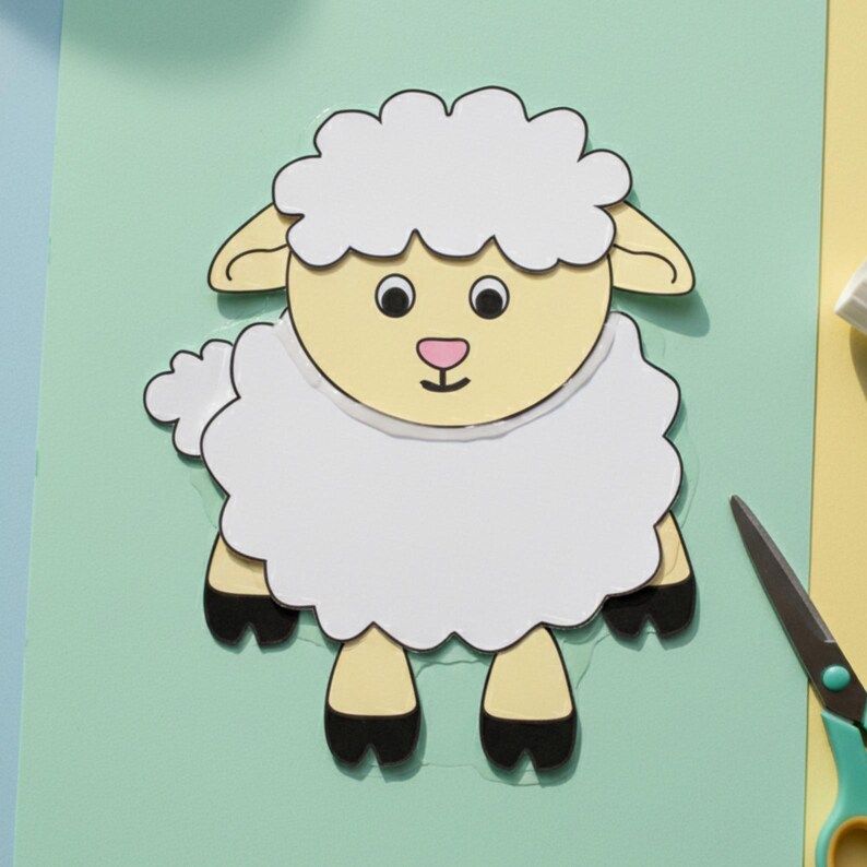 Sheep Cut-and-paste Activity | Farm Animal | Preschool Printable | Fine ...